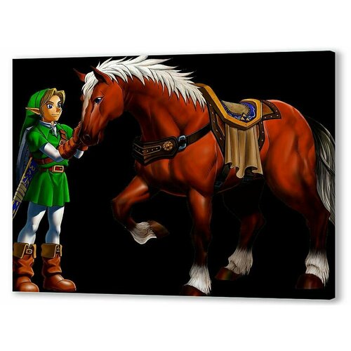 Плакат, постер на холсте The Legend Of Zelda: Ocarina Of Time. Размер 30 х 42 см