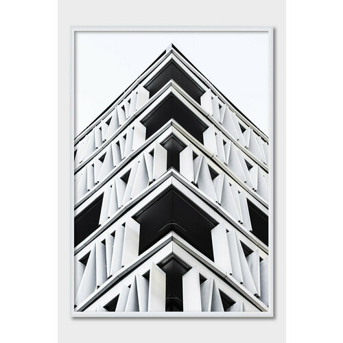 Постер для интерьера Postermarkt, 30х40 см в белой рамке, постер Архитектура #45