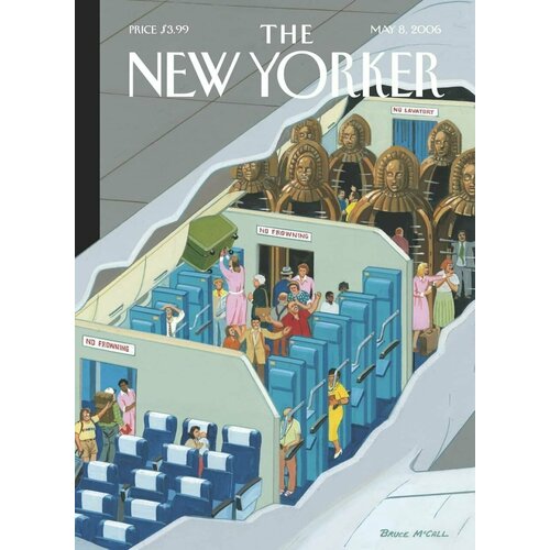 Плакат, постер на холсте The New Yorker (May 8, 2006). Размер 30 на 42 см
