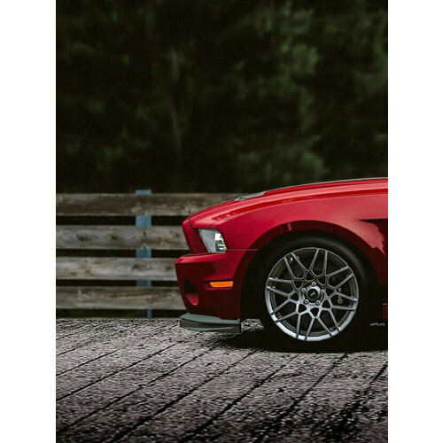 Плакат, постер на холсте Ford Mustang (Модульные постеры)-1/Форд Мустанг/искусство/арт/абстракция/творчество. Размер 60 х 84 см