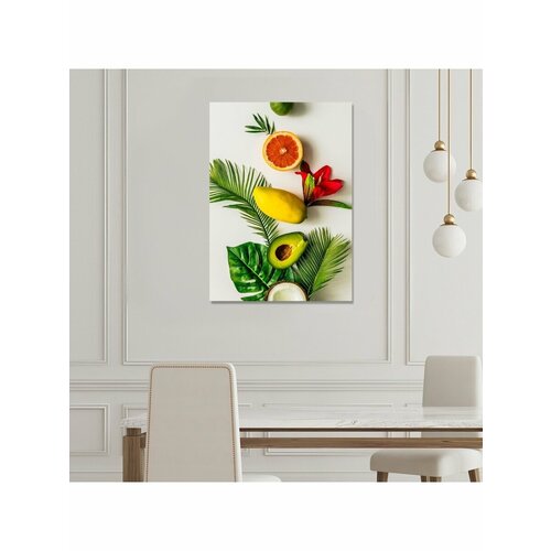 Картина на холсте с подрамником Экзотические фрукты 20х30