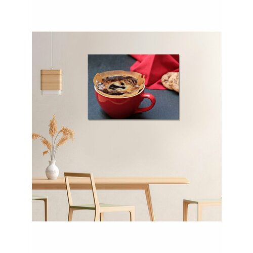Картина на холсте с подрамником Горячий кофе 40х60