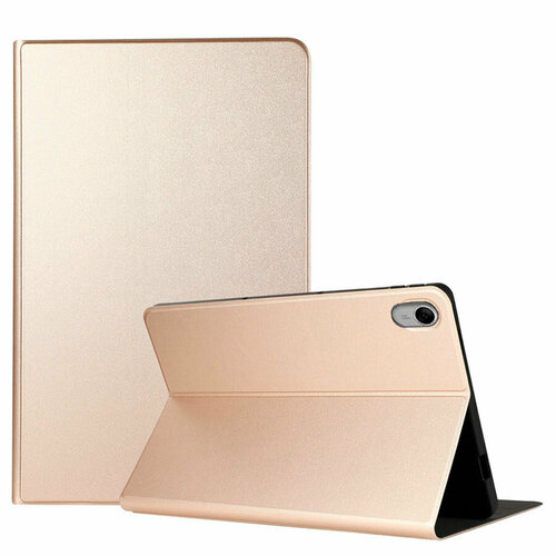 Чехол для планшета Huawei MatePad 11.5 (2023) 11.5 дюйма (BTK-W09/AL09), кожаный, трансформируется в подставку (золотой)