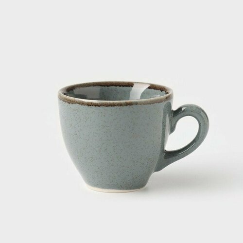 Чашка кофейная Pearl, 90 мл, цвет синий, фарфор (комплект из 5 шт)