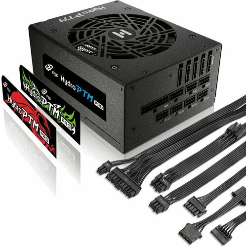 Блок питания для ПК FSP HYDRO PTM PRO 1200W PPA12A1001 (1200 Вт, 80+ Platinum, APFC, 20 + 4 pin, 4+4 pin x3 CPU, 14 SATA, 6+2 pin x8 PCI-E)