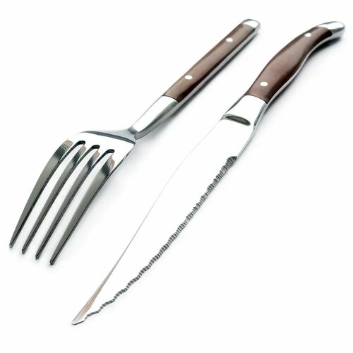 Набор столовых приборов для стейка VELERCART (нож для стейка 23,5 см и вилка 20 см) 12 предметов