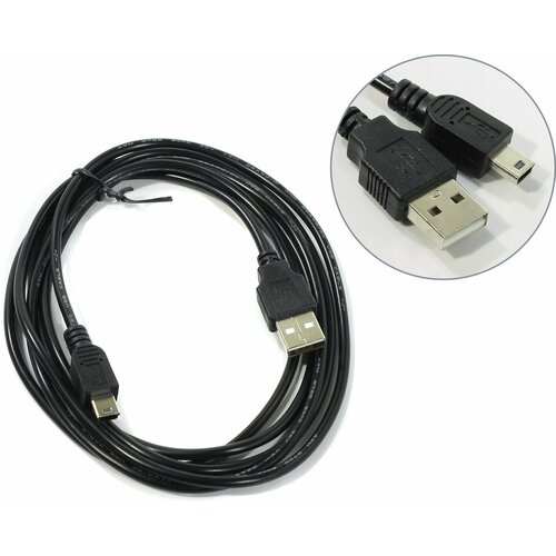 Exegate Кабель USB2.0 соединительный USB A-miniB ExeGate EX-CC-USB2-AMminiBM5P-1.8 (1.8м) (oem)