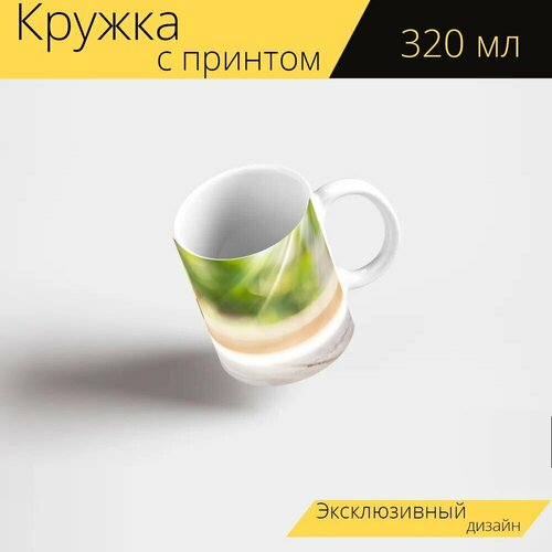 Кружка с рисунком, принтом "Чашка, вершина, посмотреть" 320 мл.
