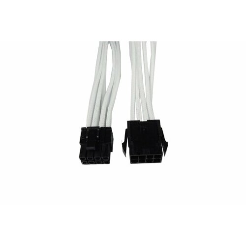 Удлинитель GELID Solutions 8-pin на 6+2-pin PCI-E , 30см, индивидуальная оплетка, белый CA-8P-06