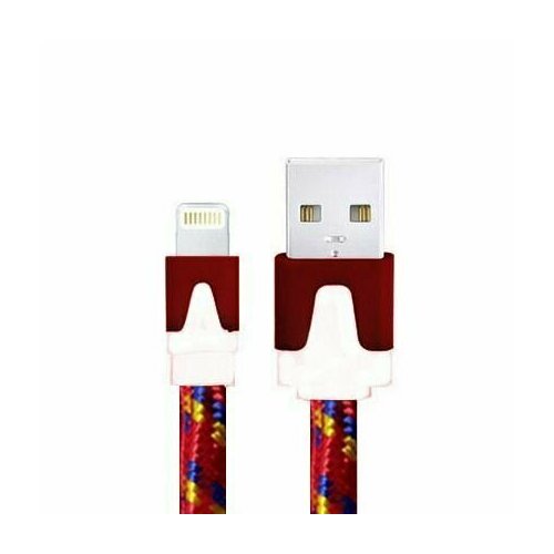 Плоский плетеный кабель Apple Lightning to USB Cable для iPhone/iPod/iPad