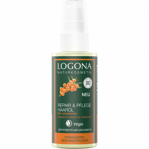 LOGONA Восстанавливающее масло для волос с Био-Облепихой 100 мл