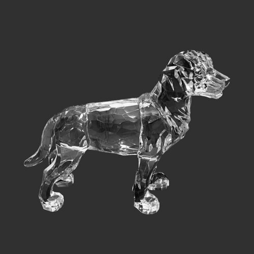 Декоративная статуэтка "Собака из акрила" 19 см