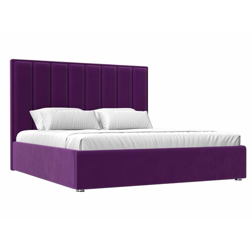 Интерьерная кровать Афродита 160, Микровельвет фиолетовый