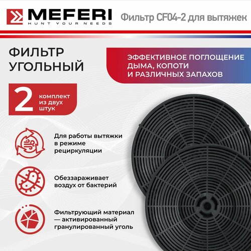 Фильтр угольный MEFERI CF04-2 (2 штуки в упаковке)