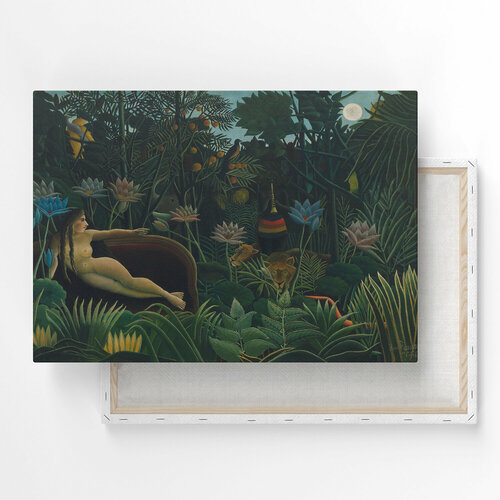 Картина на холсте, репродукция / Henri Rousseau - The Dream / Анри Руссо / Размер 40 x 53 см