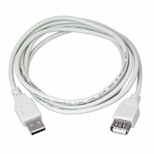 Кабель USB 2.0 AM/AF 5м Rexant серый 18-1117
