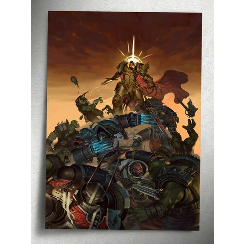 Постер: Империум против ксеносов (Вархаммер 40000), на А5