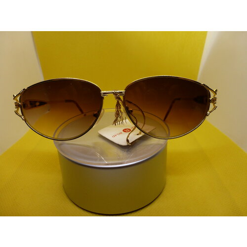 Солнцезащитные очки  9200400, коричневый, золотой
