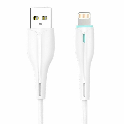 Кабель USB - Apple lightning, SKYDOLPHIN S48L, белый, 1 шт.
