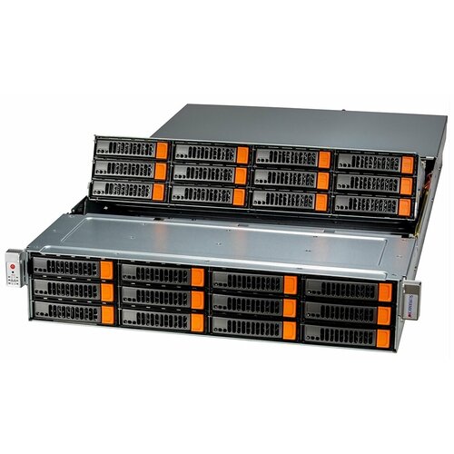 Серверная платформа Supermicro SSG-620P-E1CR24L/2U/2x4189/ 16xDDR4-3200 RDIMM/LRDIMM/ 28x2.5",3.5", M.2