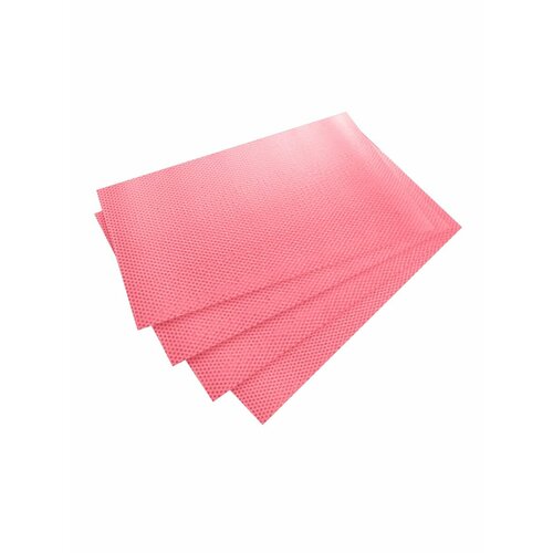 Набор ковриков для холодильника BREZO 95679, 4шт, 45х29см, розовый