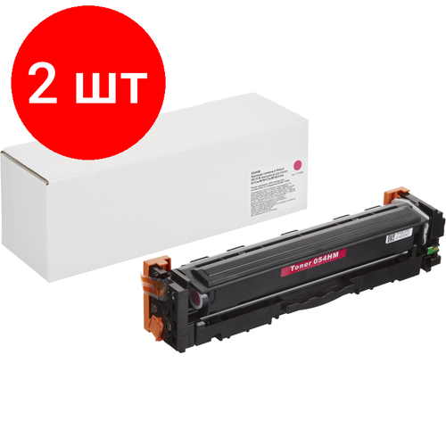 Комплект 2 штук, Картридж лазерный Retech Canon 054 H M пур. для Canon 621Cw/MF641Cw/MF643Cdw