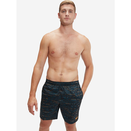 Шорты для плавания Speedo Mens XPRESS LITE Allover 18" Watershort, размер XXL, черный