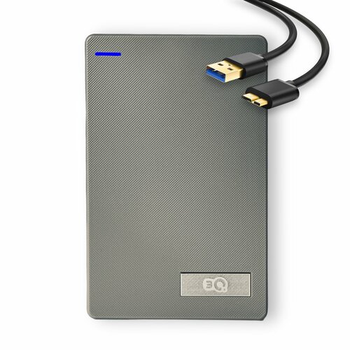 Внешний жесткий диск 500Gb 3Q Portable USB 3.0, Портативный накопитель, серый