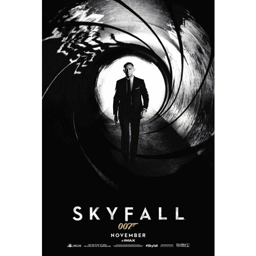 Плакат, постер на бумаге James Bond-Skyfall/Джеймс Бонд-Скайфолл. Размер 21 х 30 см