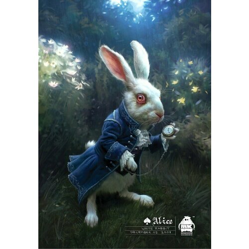 Плакат, постер на холсте Alice In Wonderland/Алиса В стране Чудес. Размер 30 х 42 см