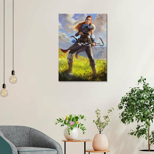 Картина/Картина на холсте для интерьера/Картина на стену/Картина для кухни/ - Horizon Zero Dawn (13) 50х70
