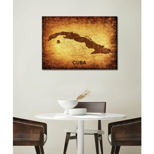 Картина/Картина на холсте для интерьера/Картина на стену/Картина для кухни/ Куба (11) 20х30