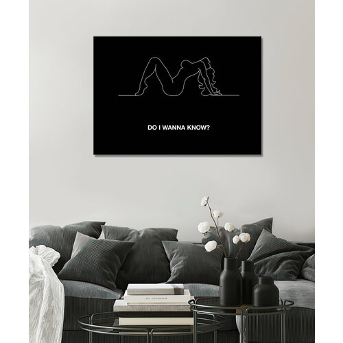 Картина/Картина на холсте для интерьера/Картина на стену/Картина для кухни/ - Arctic Monkeys девушка 40х60