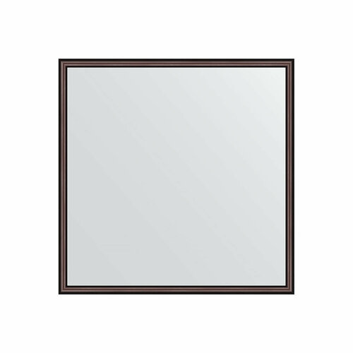 Зеркало настенное EVOFORM в багетной раме махагон, 68х68 см, для гостиной, прихожей, кабинета, спальни и ванной комнаты, BY 0655