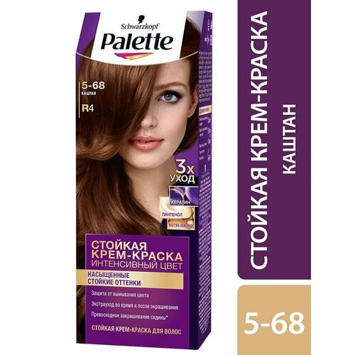 Крем-краска для волос Palette R4 (5-68) Каштан 110мл