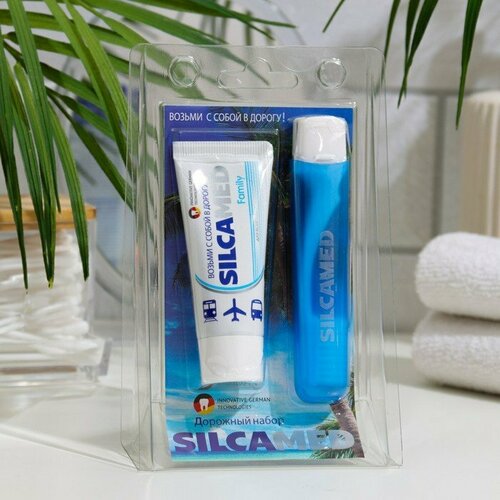 Набор дорожный: зубная паста Silcamed family, 30 г + зубная щётка Silcamed (комплект из 9 шт)