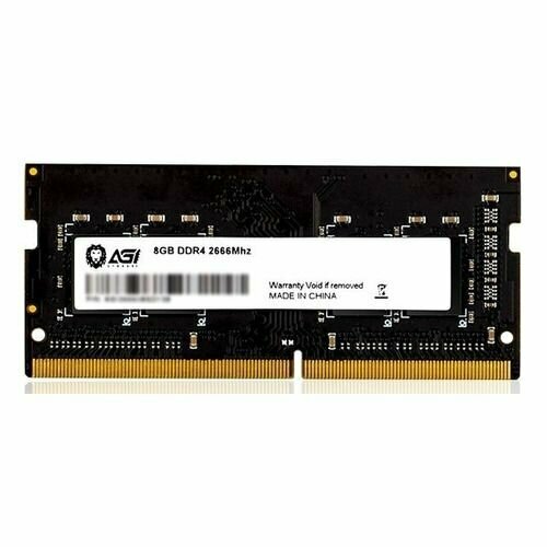 Оперативная память AGI SD138 AGI266608SD138 DDR4 - 1x 8ГБ 2666МГц, для ноутбуков (SO-DIMM), Ret