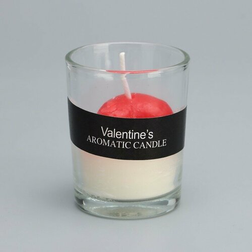 Свеча ароматическая в стакане "Scented Candle", жасмин