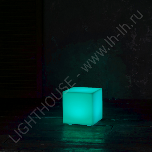 Светильник уличный LED куб разноцветный Cube 20 см 220V RGB_YM