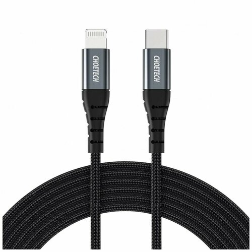 CHOETECH Кабель Choetech Nylon Braided Cable MFi USB-C to Lightning 1.2 м Темно-серый IP0039