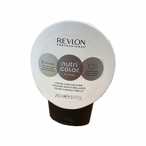 Revlon Nutri Color Creme. крем-краска для прямого окрашивания, 1011 Интенсивное серебро , 240 мл
