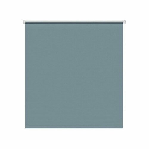 Рулонная штора блэкаут "Плайн", 100х160 см, цвет синяя сталь