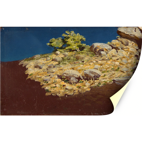 "Горный склон. Крым", Куинджи А. И, картина для интерьера (репродукция) (80х50 см / без подрамника)
