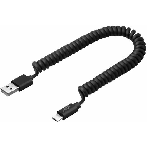 Кабель BORASCO micro USB (m) - USB (m), 2м, 2A, черный [20549]
