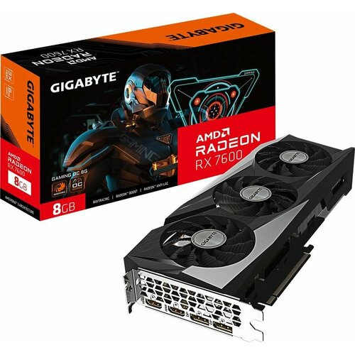 Видеокарта Gigabyte AMD Radeon RX7600 GAMING OC 8GB RTL (GV-R76GAMING OC-8GD)