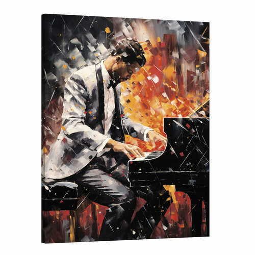 Интерьерная картина 50х70 "Пианист"