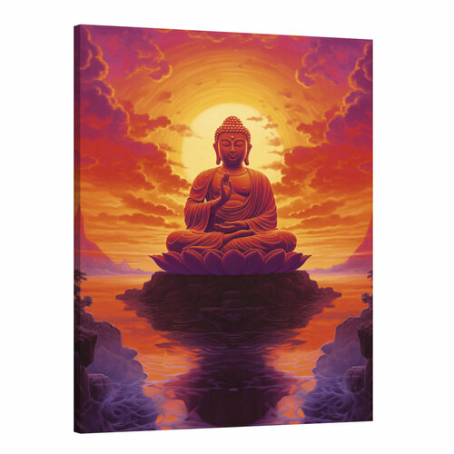 Интерьерная картина 50х70 "Будда в тишине"