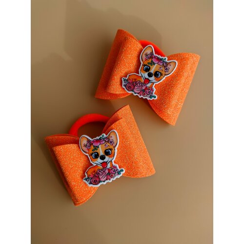 Бант для волос "Корги"