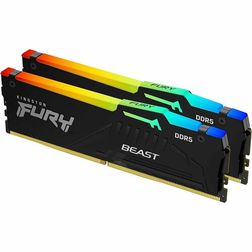 Модуль памяти 64GB DDR5 5200 FURY Beast Black RGB EXPO