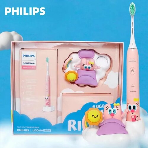 Детская электрическая зубная щётка Philips Sonicare UHX2446-A, розовый